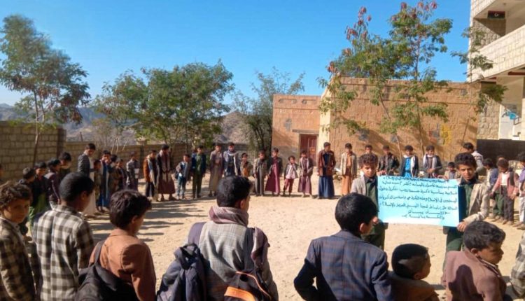 فعاليات وأنشطة طلابية في كشر وأسلم بحجة احتفاً بجمعة رجب ودعماً لطوفان